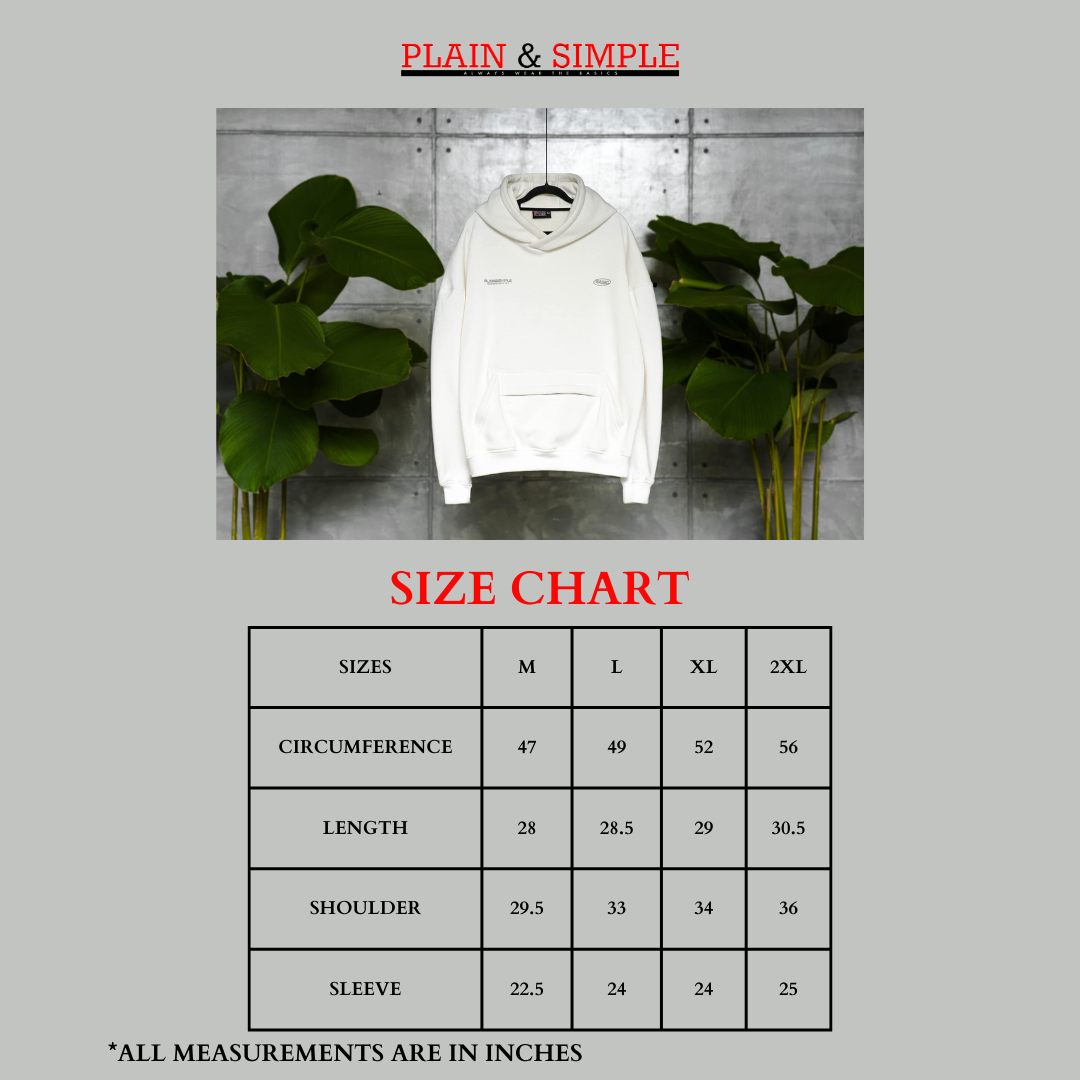 PREMIUM HOODIE IN OFF-WHITE – PLAIN&SIMPLE